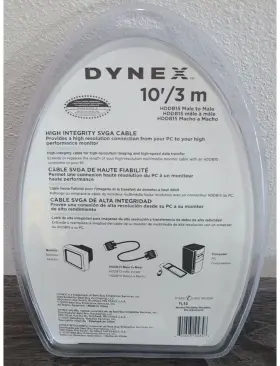 DX-HSVGA10 DYNEX Vga Male Monitor Cable